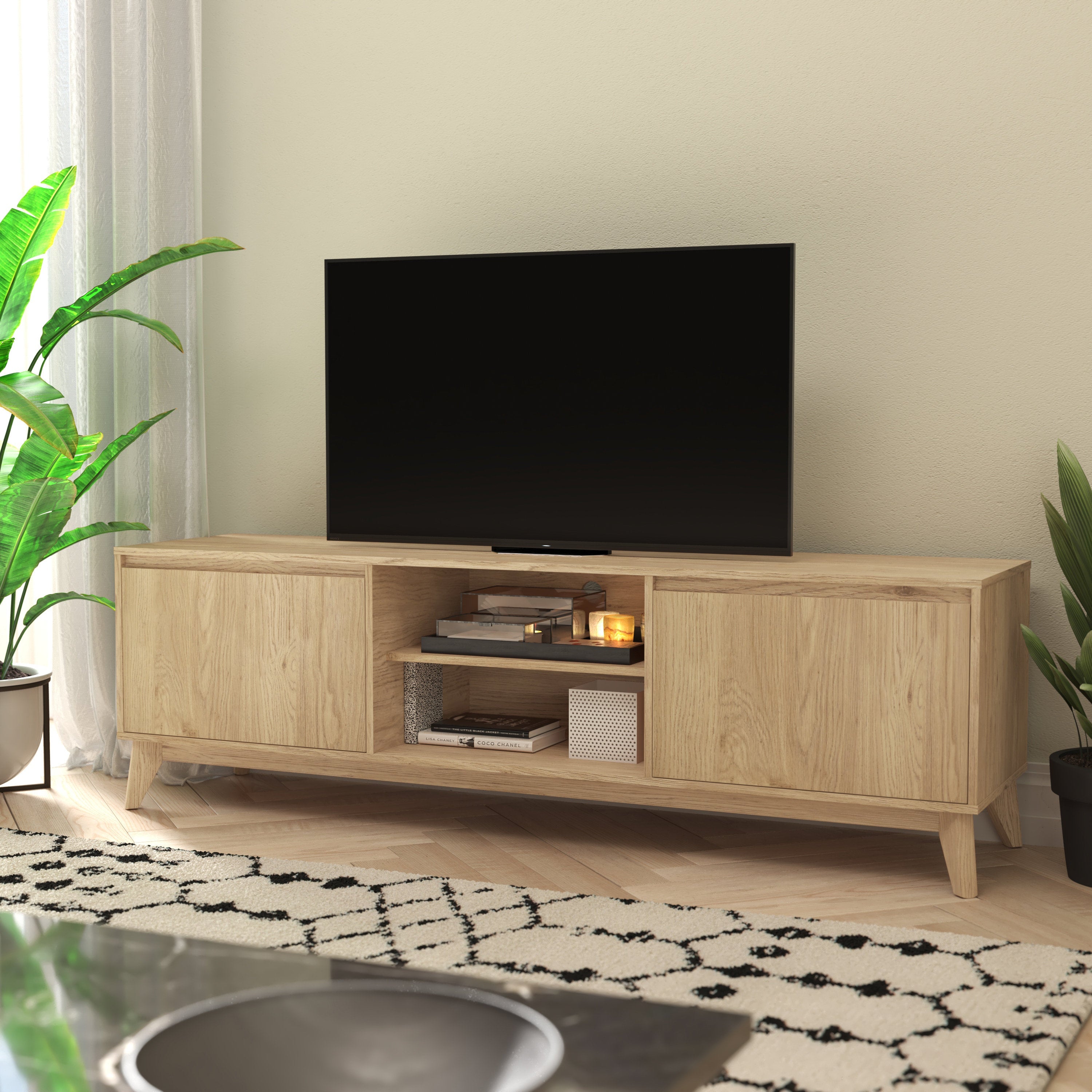 Amittai Engineered Wood TV Stand - From Where