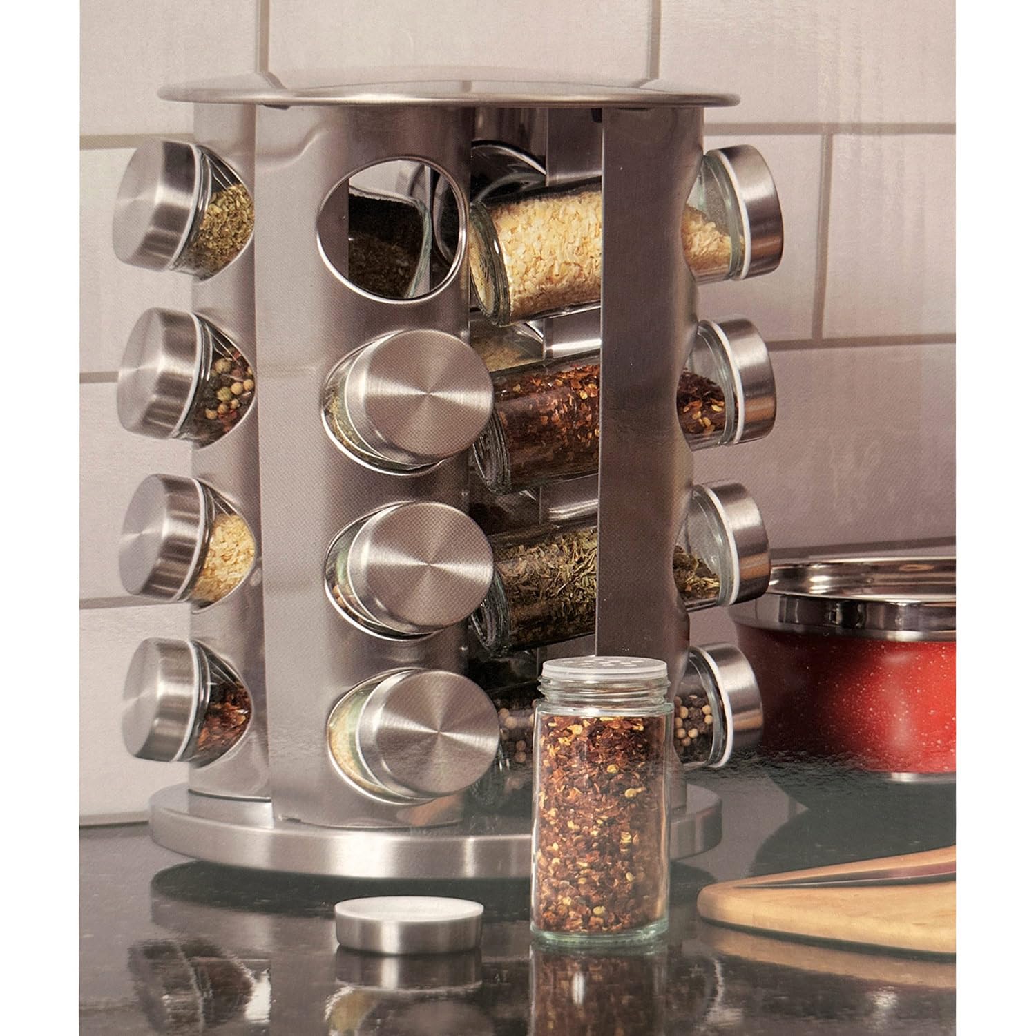 Deluxe 16 Piece Revolving Spice Rack | From Where