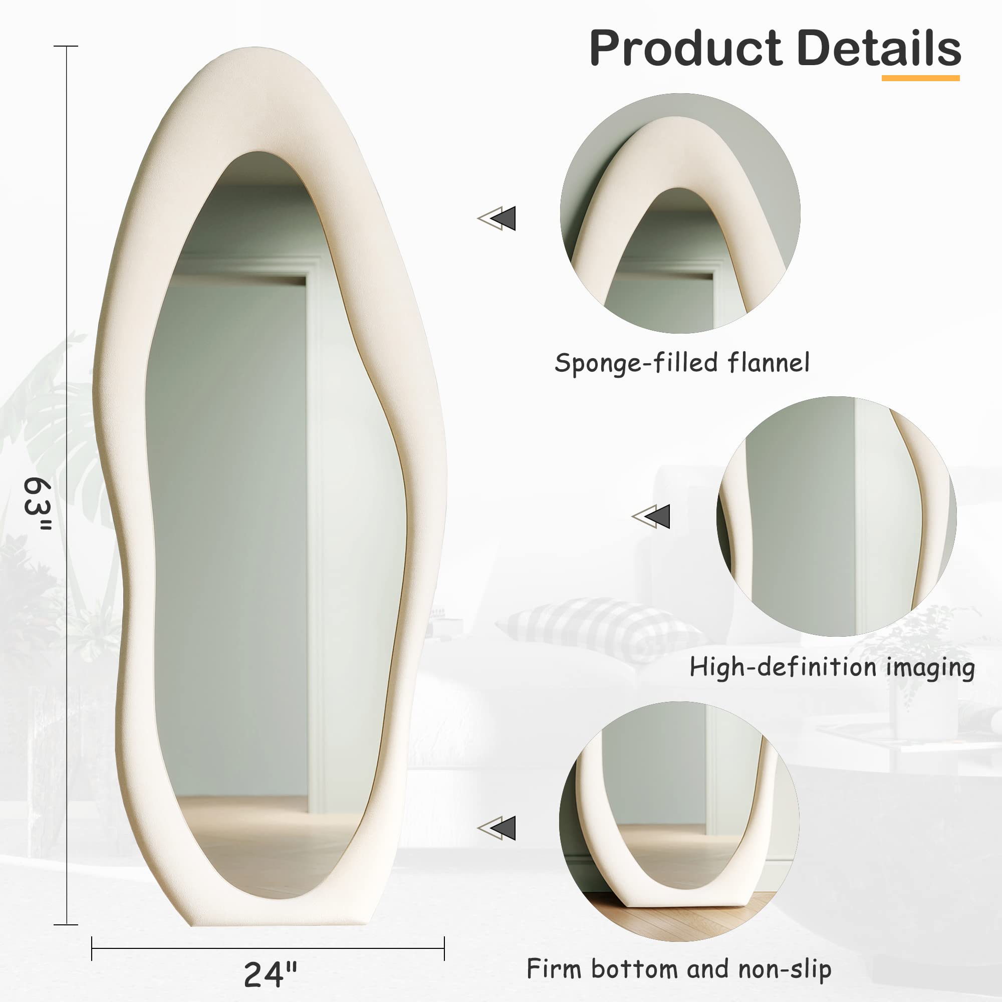 Flannel Wrapped Full Body Mirror | From Where