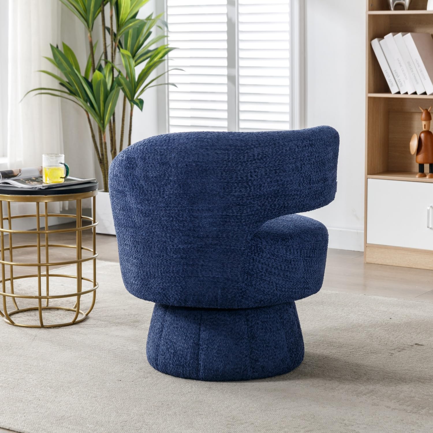 Swivel Cuddle Barrel Accent Chairs - From Where