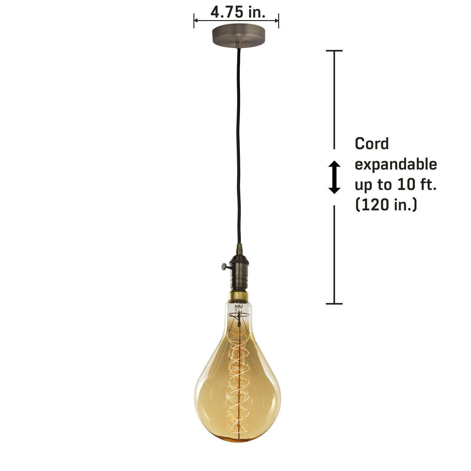 Vintage Hanging Pendant Kit - From Where